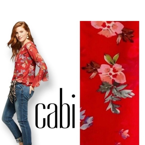 CAbi | Tops | Cabi Devoted Floral Blouse | Poshmark